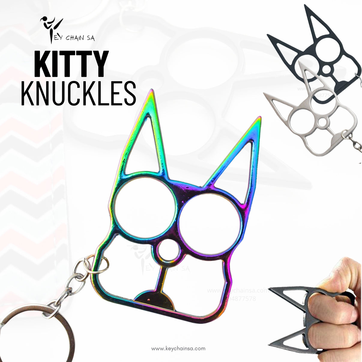 Kitty Knuckle Keychain Self defence – keychainsa