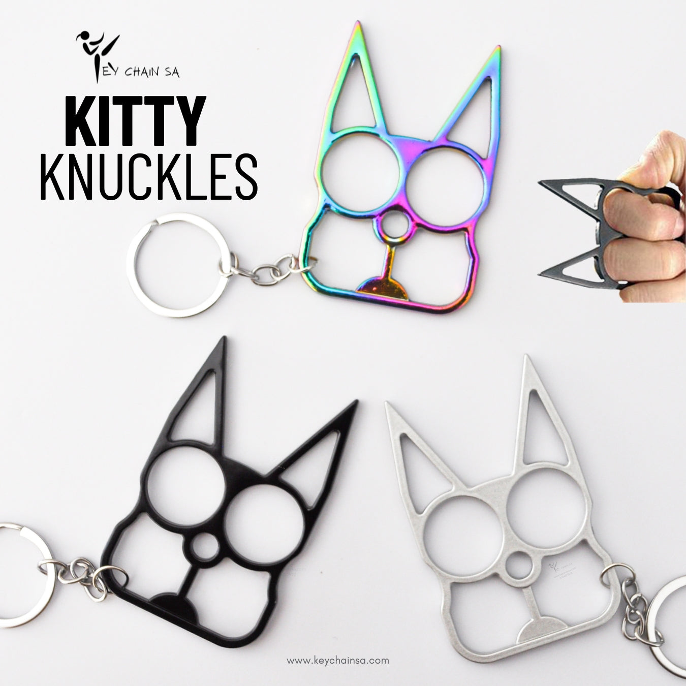 Kitty Knuckle Keychain Self defence – keychainsa