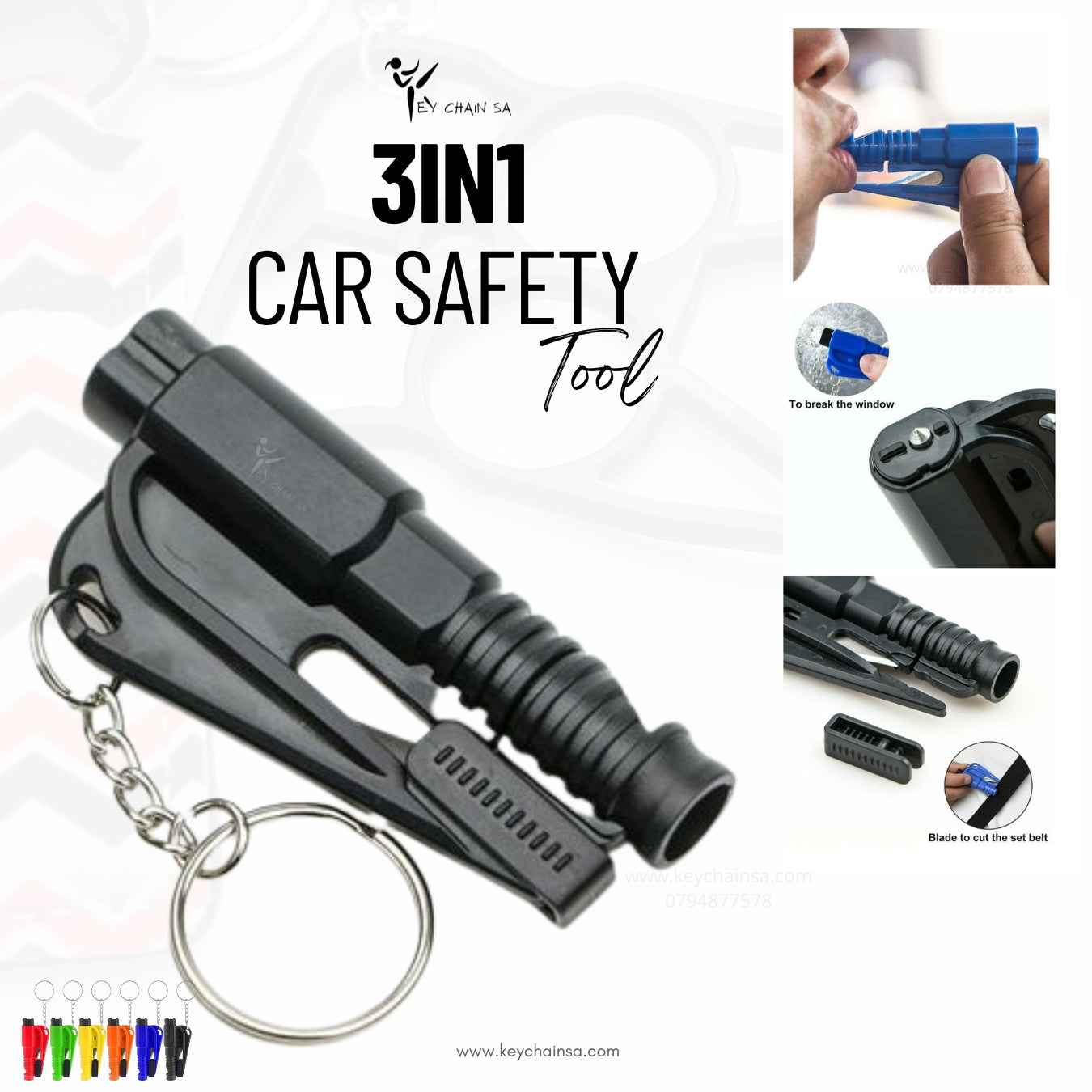 Car Safety Tool - Emergency escape tool – keychainsa
