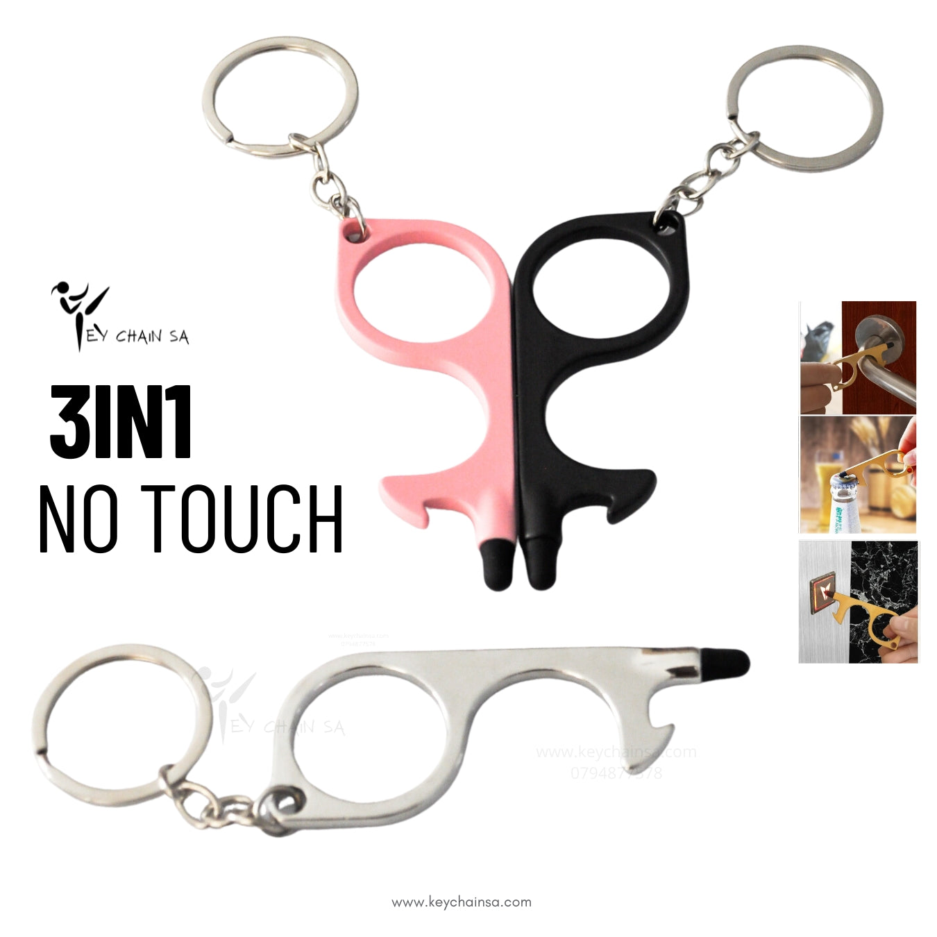 No Touch door opener keychain – keychainsa